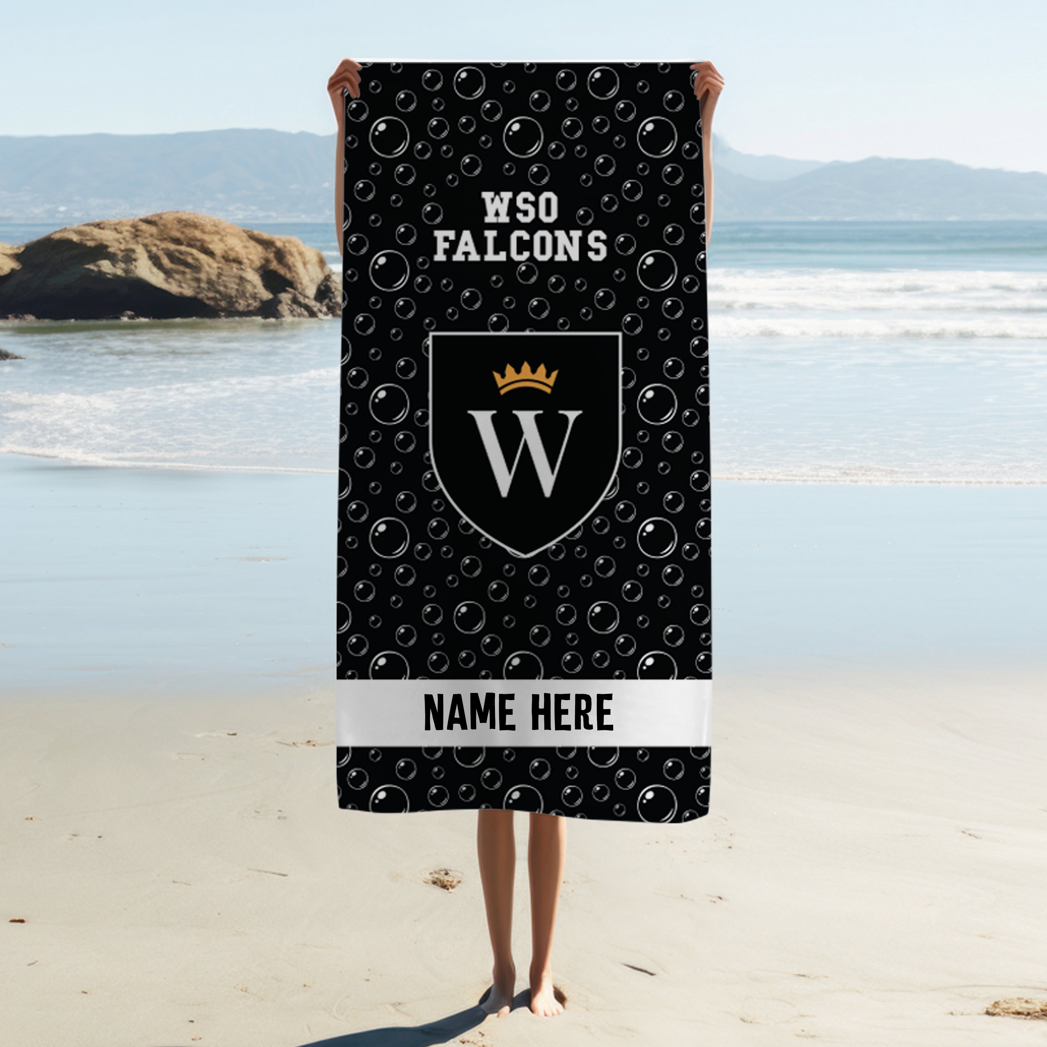 WSO Falcons Swimming Team Custom Towel – Sharethelove.ae